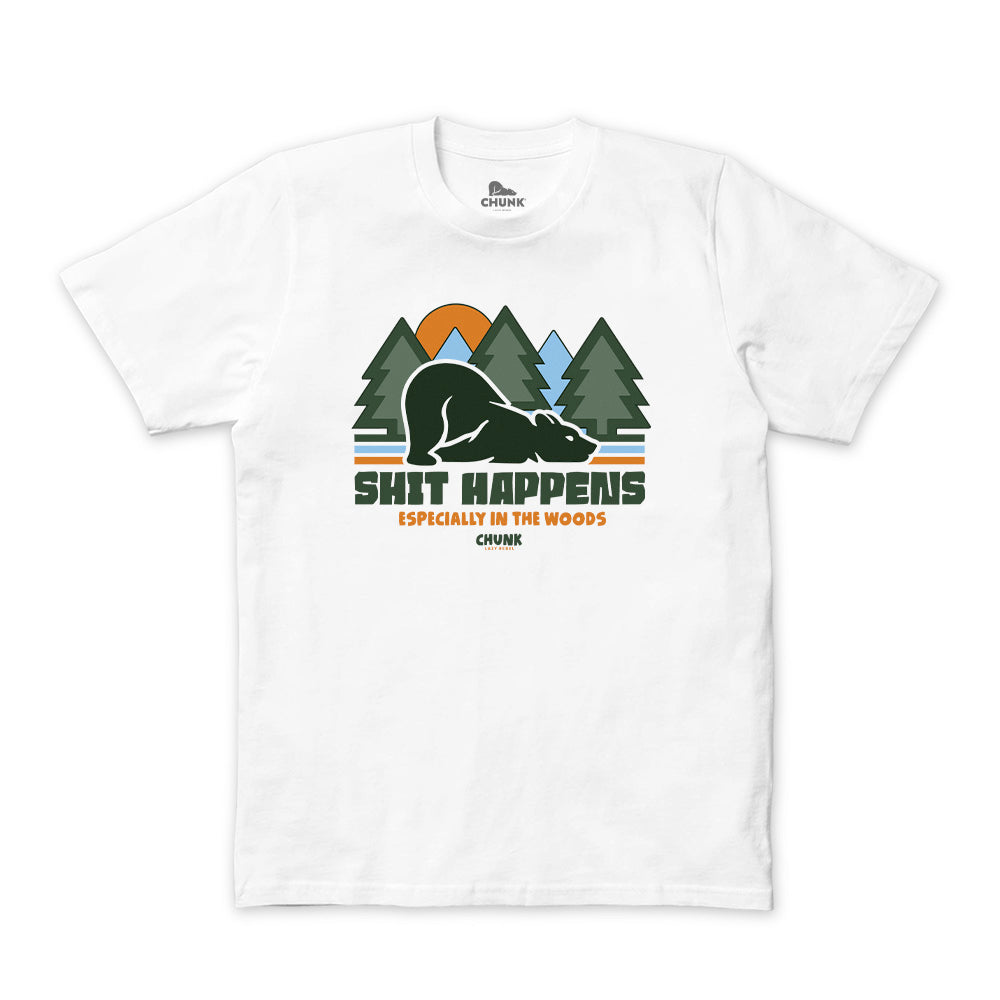 Shit Happens White T-Shirt