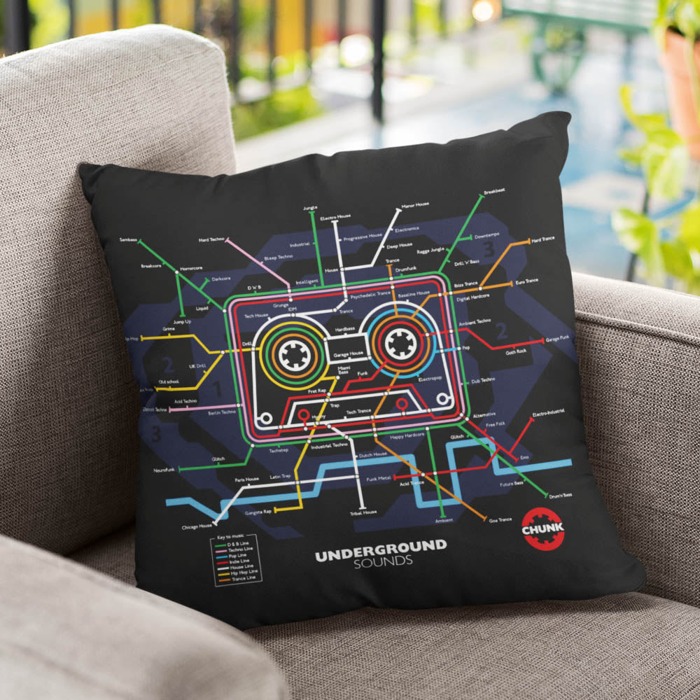 Underground Sounds Cushion